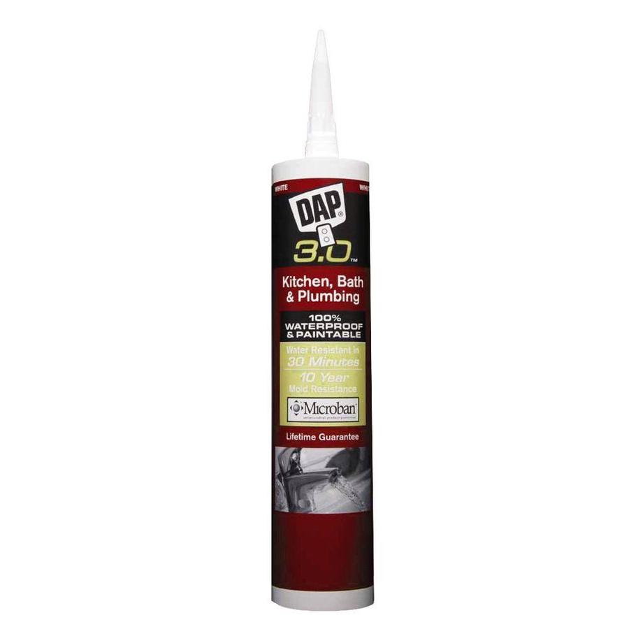 DAP 9-fl oz White Paintable Silicone Caulk in the Caulk department at ...
