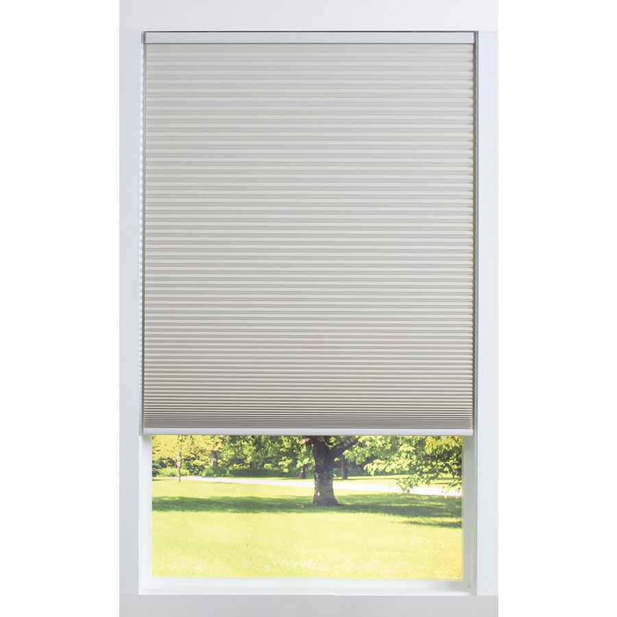allen + roth 27-in x 72-in Ivory Blackout Cordless Cellular Shade in ...