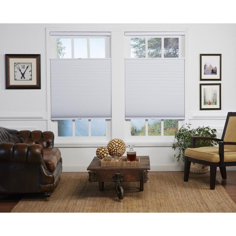allen + roth 61-in x 64-in White Blackout Cordless Cellular Shade at ...