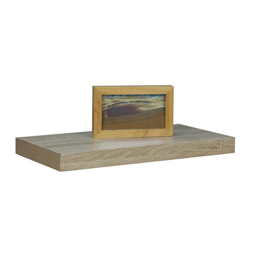 Home Basics 18-in L x 1.5-in H x 9.5-in D Wood Floating Shelf in the ...