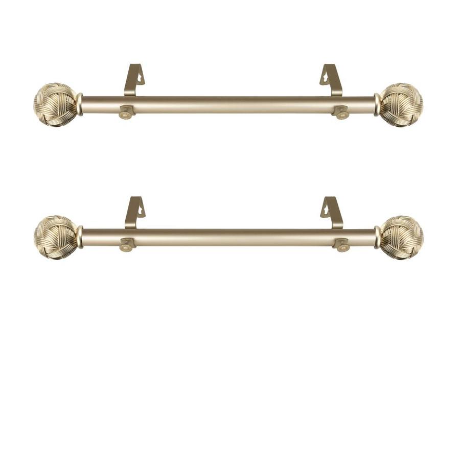 Hart & Harlow 1-in Travis 2-Pack 12-in to 20-in Light Gold Steel Side ...