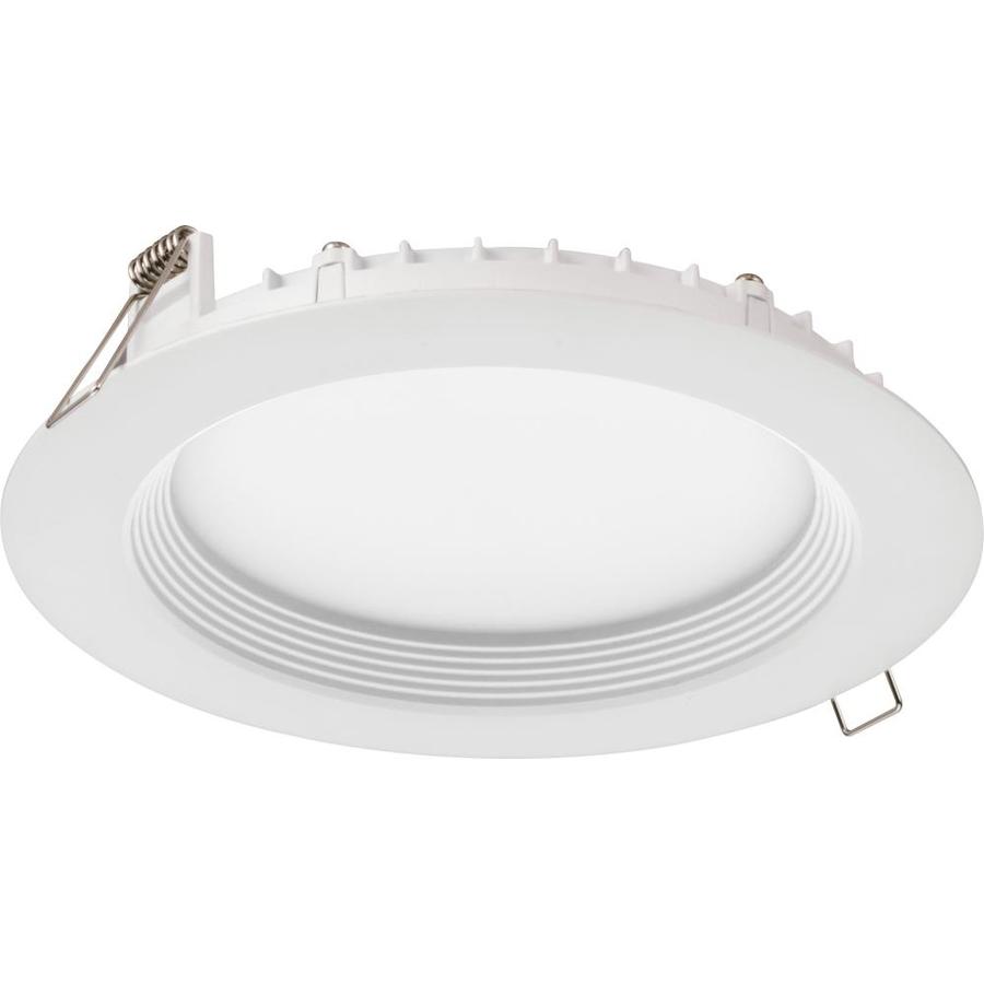 Lithonia Lighting 6-in 75-Watt Equivalent Matte White Round Dimmable ...