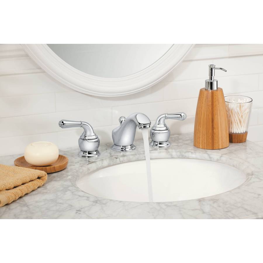 Moen Monticello Chrome 2-Handle Widespread WaterSense Bathroom Sink ...