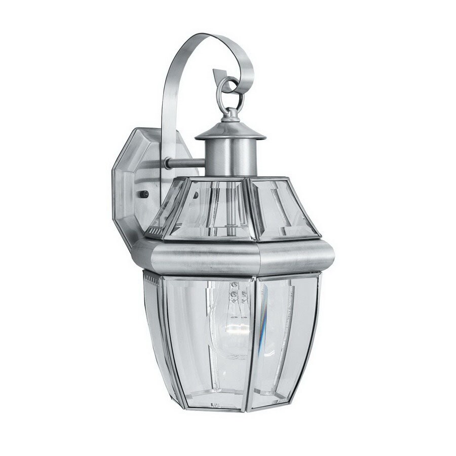 Thomas Lighting Heritage 15-3/4-in Satin Pewter Outdoor Wall Light at ...