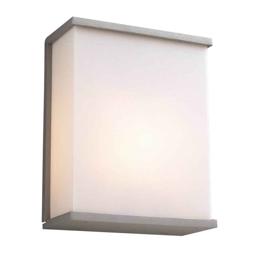 PLC Lighting Pinero 10-in Silver Outdoor Wall Light at Lowes.com