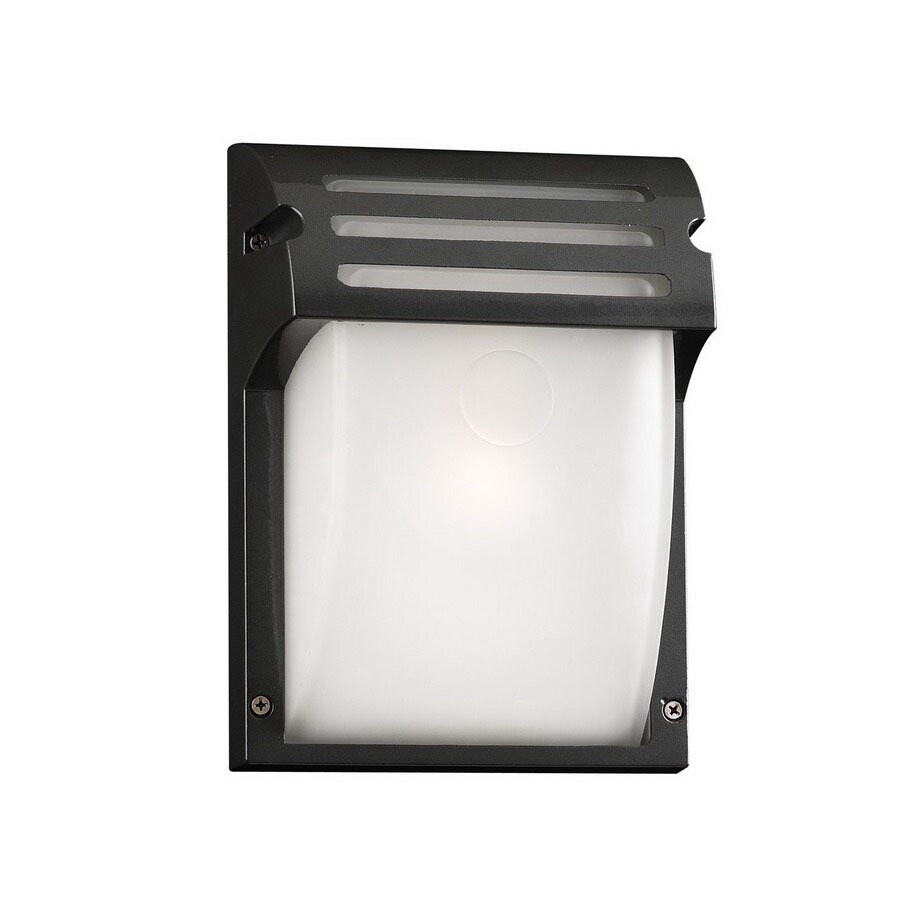 PLC Lighting Moser 9-3/4-in Architectural Bronze Outdoor Wall Light in ...
