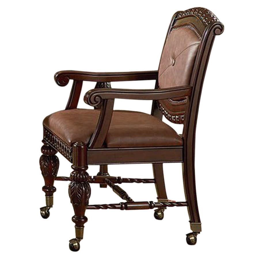 Steve Silver Company Antoinette Cherry Leather Task Office Chair at ...