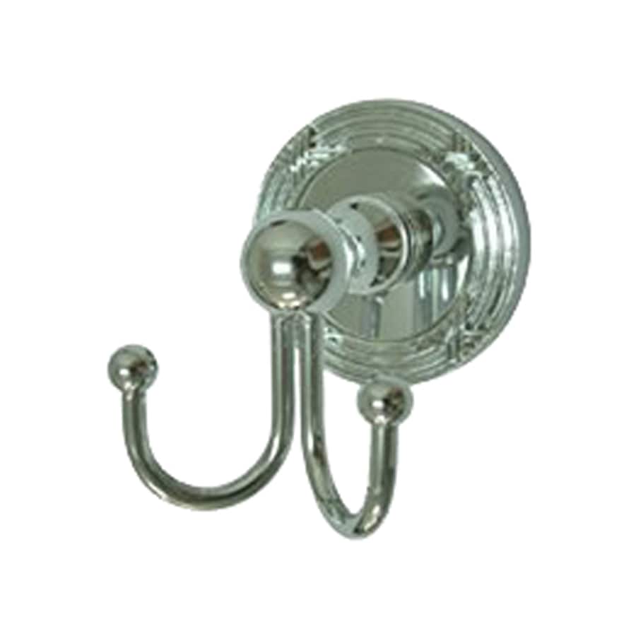 Elements of Design Georgian 2-Hook Polished Chrome Towel Hook at Lowes.com
