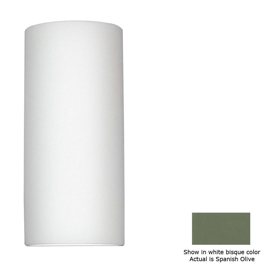 A-19 Islands of Light 12-in Spanish Olive Outdoor Wall Light at Lowes.com