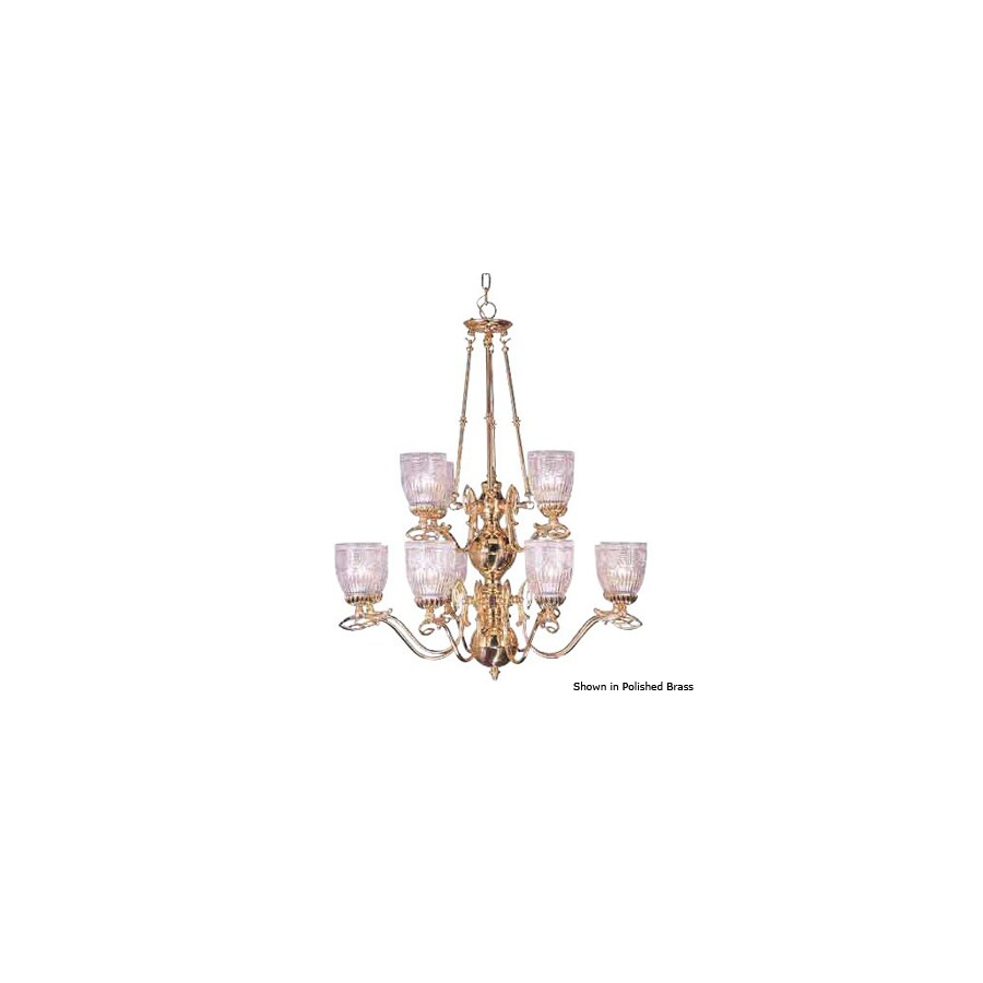 International Lighting 12-Light Classic Crystal Colonial Pewter ...