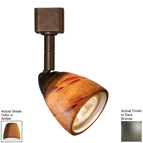 Cal Lighting 1-Light Dimmable Dark Bronze/Amber Pinhole Linear Track ...