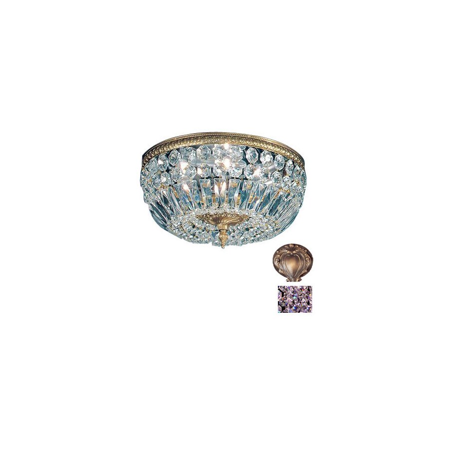 Classic Lighting 1-Light 18-in Roman Bronze Flush Mount Light at Lowes.com