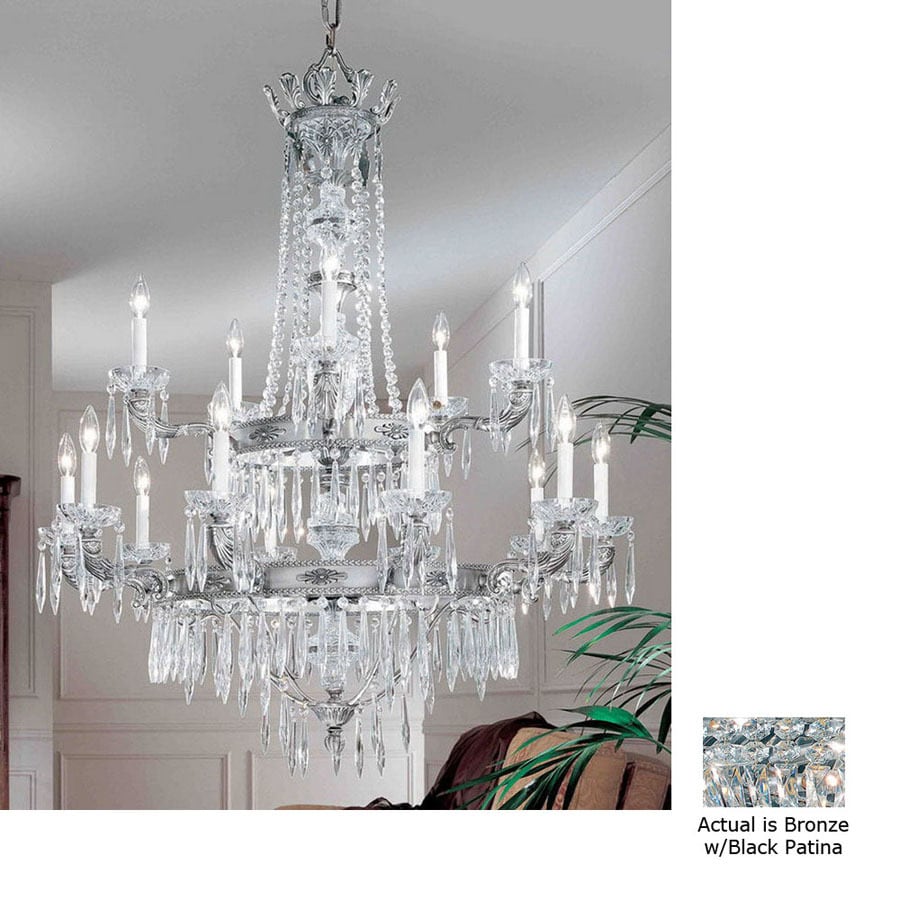 Classic Lighting 3-Light 14-in Bronze with Black Patina Flush Mount ...