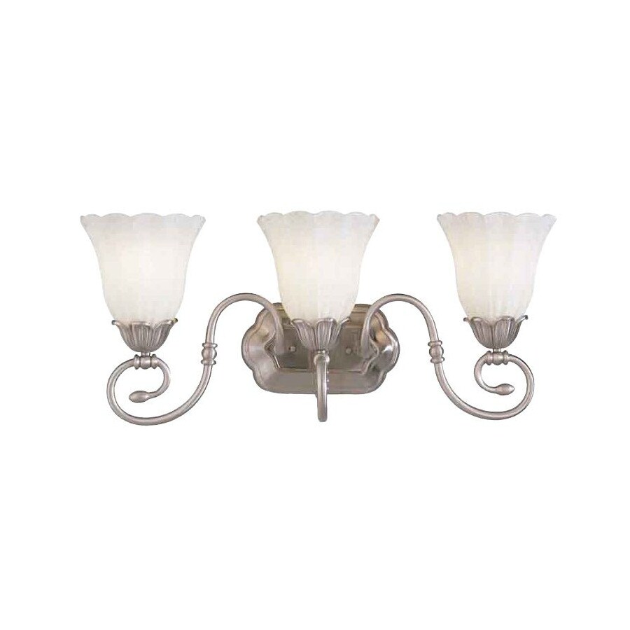International Lighting 23-in W Santa 3-Light Brushed Nickel Arm Wall ...
