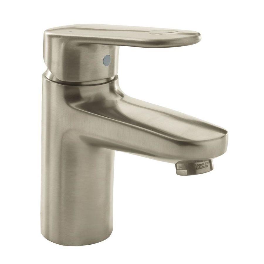 GROHE Europlus Brushed Nickel 1-Handle Single Hole WaterSense Bathroom ...