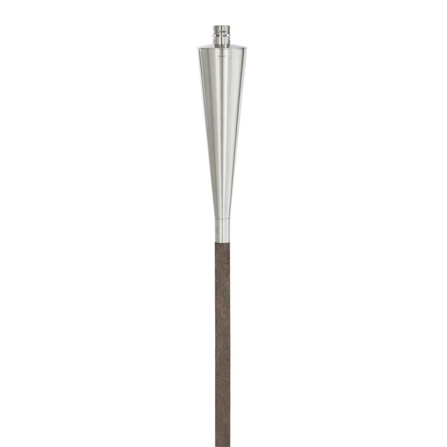 Blomus 57.1-in Brushed Stainless Steel Garden Torch at Lowes.com