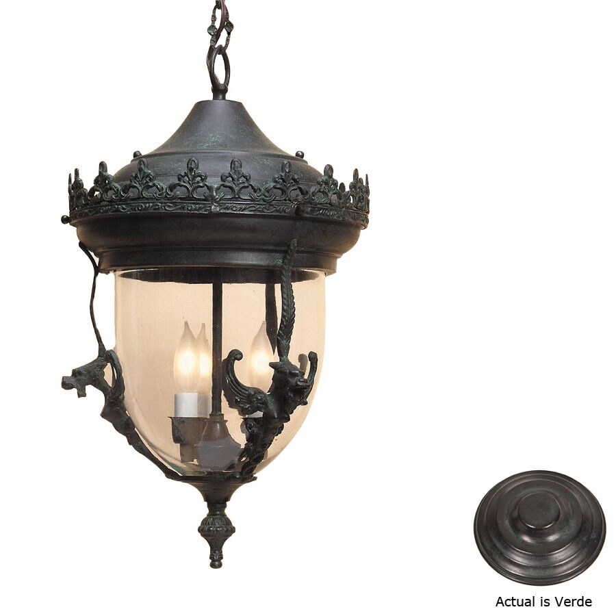 JVI Designs Gryphon 27-in Verde Outdoor Pendant Light at Lowes.com