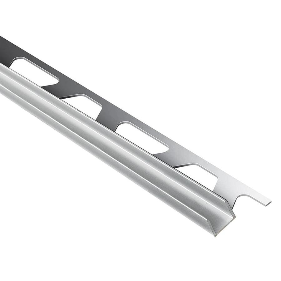 Schluter Systems Deco-SG 0.375-in W x 98.5-in L Bright Chrome Anodized ...
