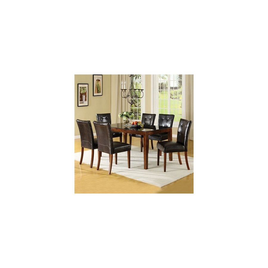 Furniture of America Melva Antique Dark Walnut Rectangular Dining Table ...