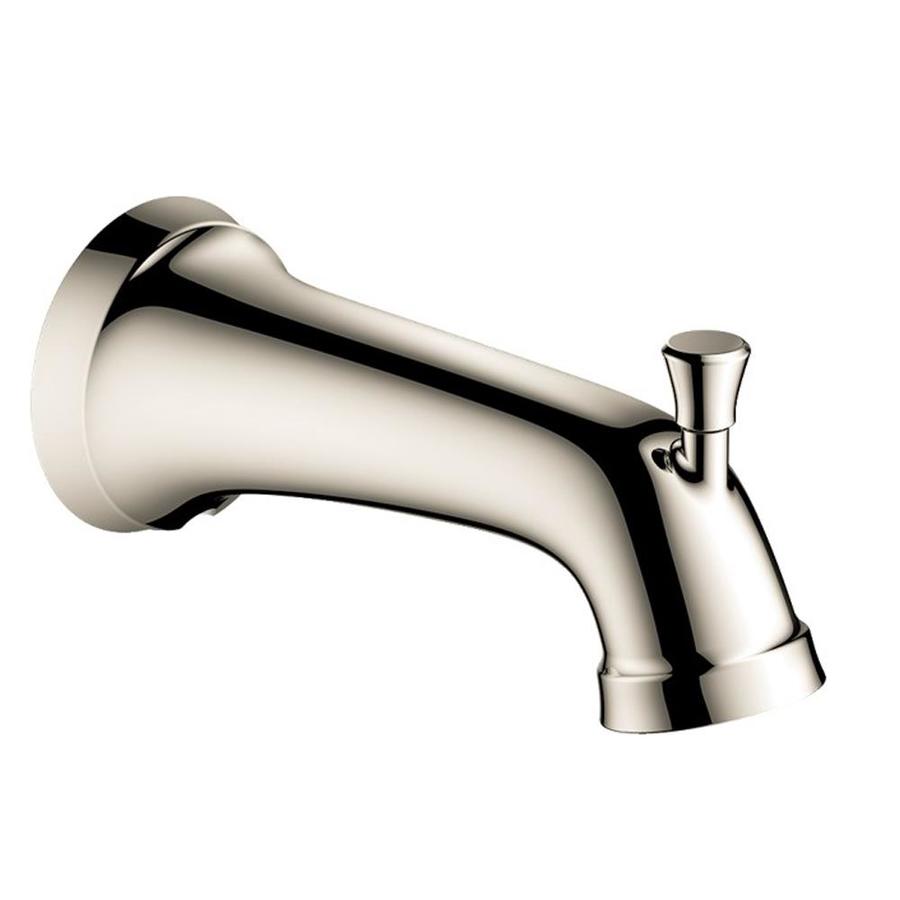 Hansgrohe Polished Nickel Bathtub Spout with Diverter in the Bathtub ...