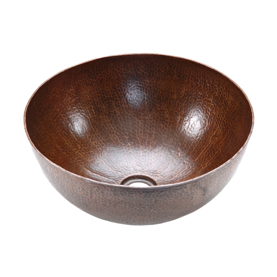Premier Copper Products Oil-Rubbed Bronze Copper Vessel Round Bathroom ...