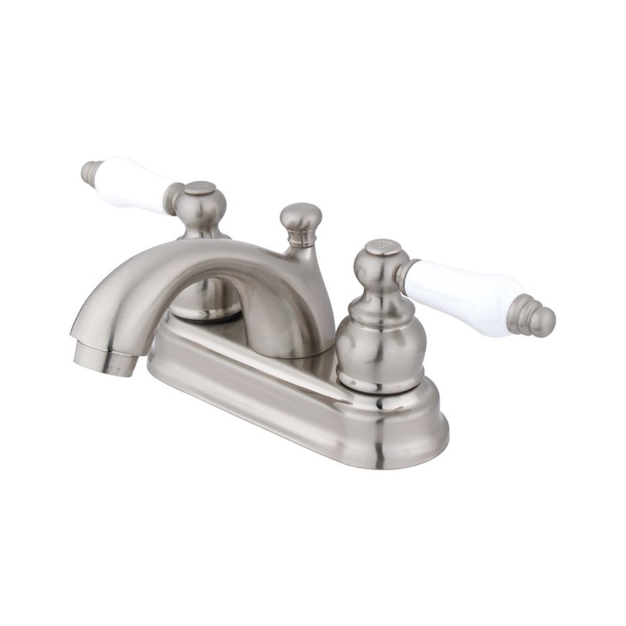 Elements of Design St. Regis Satin Nickel 2-Handle 4-in Centerset ...