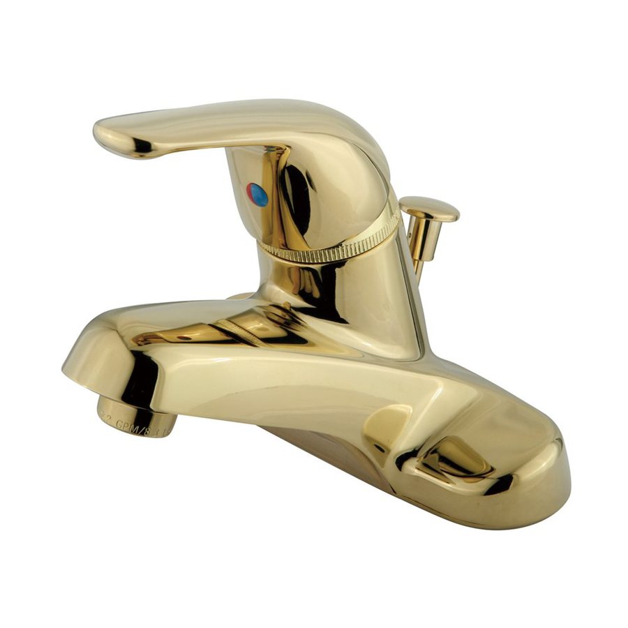 Elements of Design Chatham Polished Brass 1-Handle 4-in Centerset ...