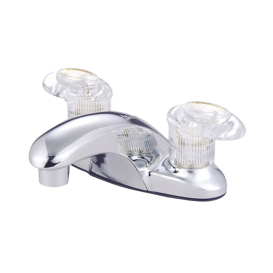 Elements of Design Daytona Polished Chrome 2-Handle 4-in Centerset ...