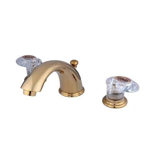 Elements of Design Polished Brass 2-Handle Widespread Bathroom Faucet ...