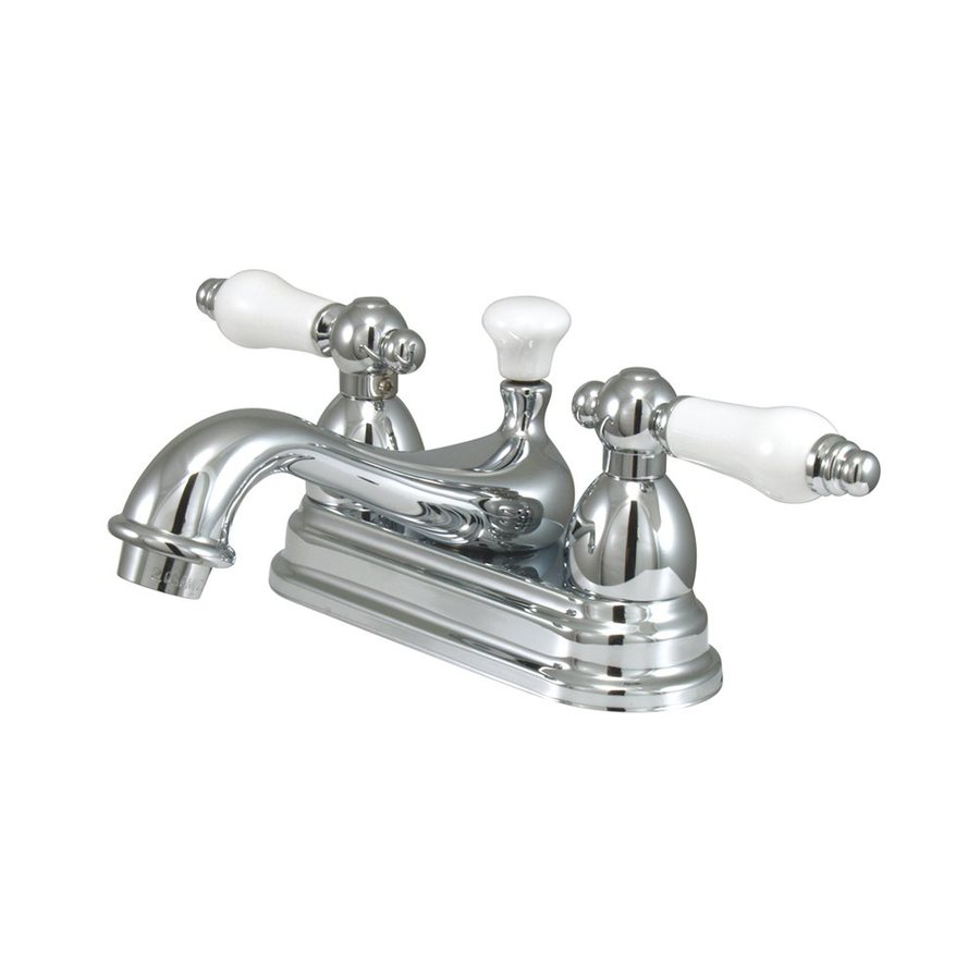 Elements of Design Chicago Polished Chrome 2-Handle 4-in Centerset ...