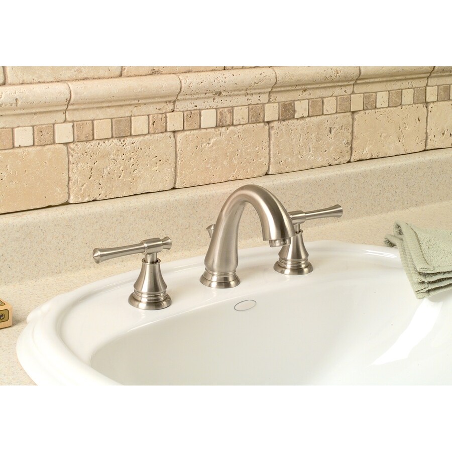 Premier Faucet Torino Brushed Nickel 2-Handle 4-in Mini Widespread ...