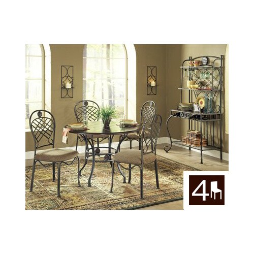 Steve Silver Company Wimberly Dark Cherry Dining Set in the Dining Room ...