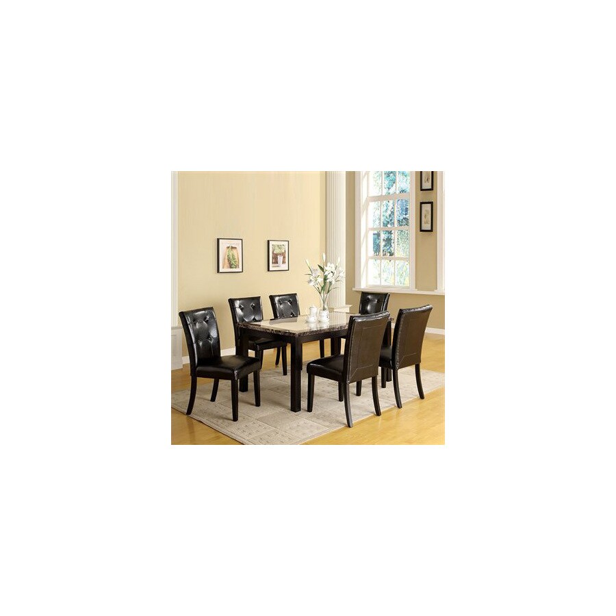 Furniture of America Atlas Black Dining Set in the Dining Room Sets ...