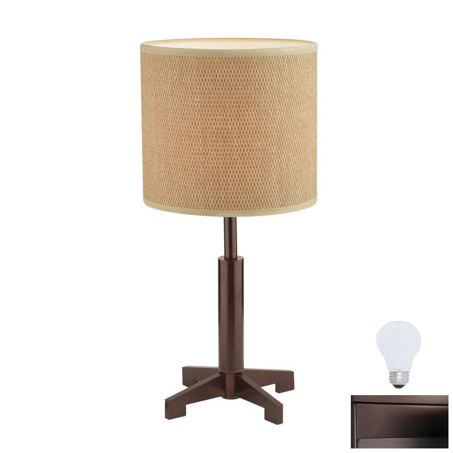 Philips Forecast 21-in Merlot Bronze Table Lamp with Natural Grass ...