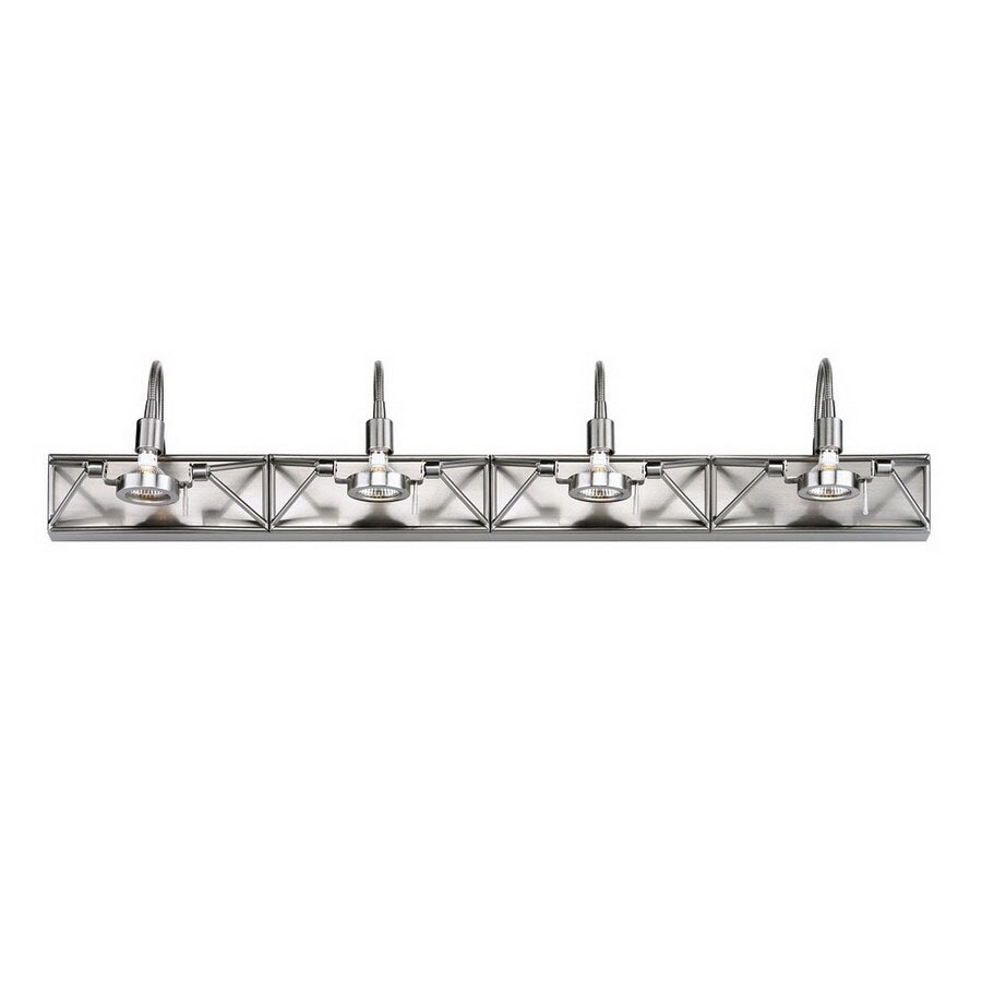 Philips Forecast 4-Light Backstage Satin Nickel Bathroom Vanity Light ...