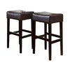 Best Selling Home Decor KD Set of 2 Brown/Espresso Bar Stools at Lowes.com