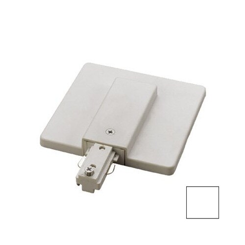 Cal Lighting White Linear Track Light Live End Cover in the Track ...