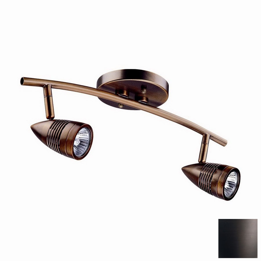 DVI Bullet 2-Light 15-in Oil-Rubbed Bronze Fixed Track Light Kit at ...