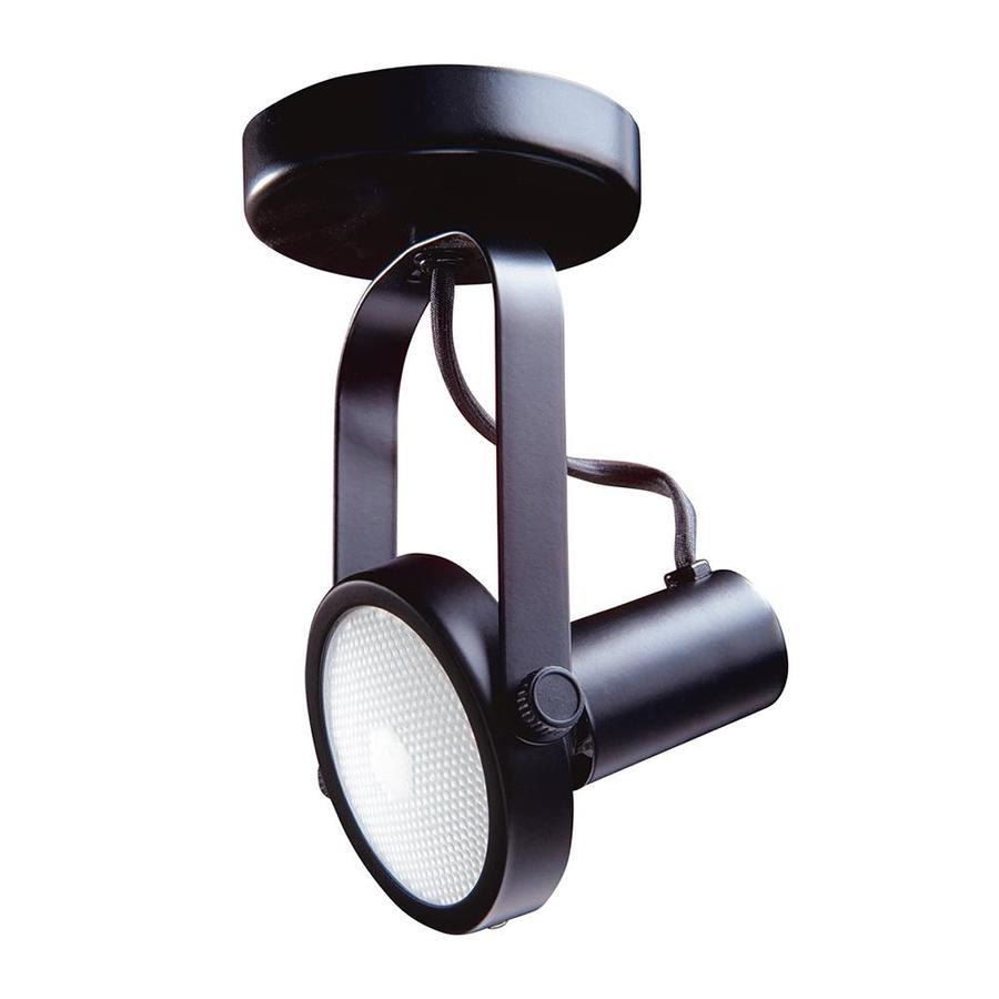 Kendal Lighting 4-in Black Flush Mount Fixed Track Light Kit at Lowes.com