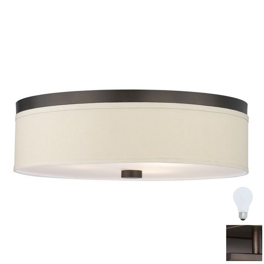 Philips Forecast 20-1/2-in Sorrel Bronze Ceiling Flush Mount in the ...