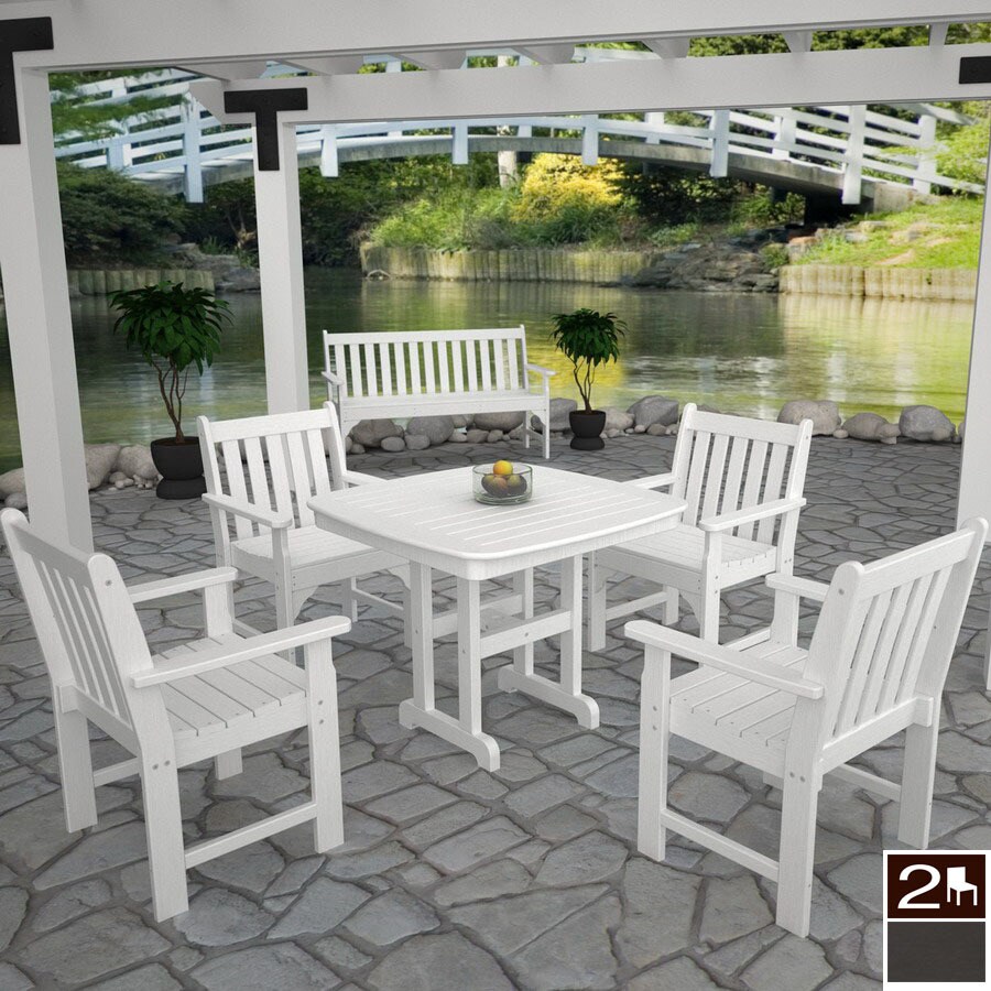 POLYWOOD 3-Piece Patio Bistro Set at Lowes.com