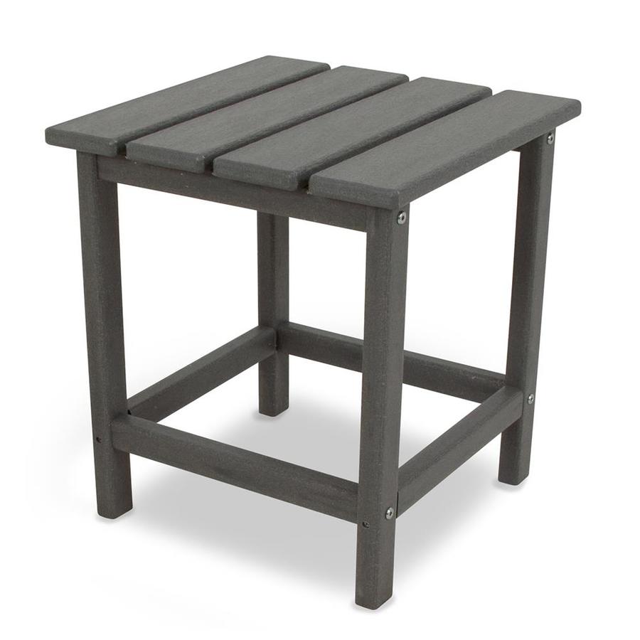 POLYWOOD Long Island 15-in W x 15-in L Square Plastic End Table at ...