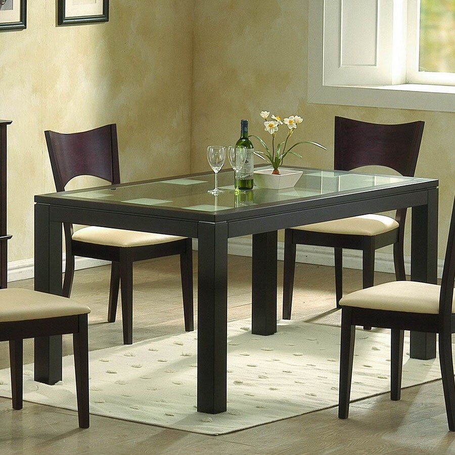 Homelegance Radius Merlot Rectangular Dining Table at Lowes.com