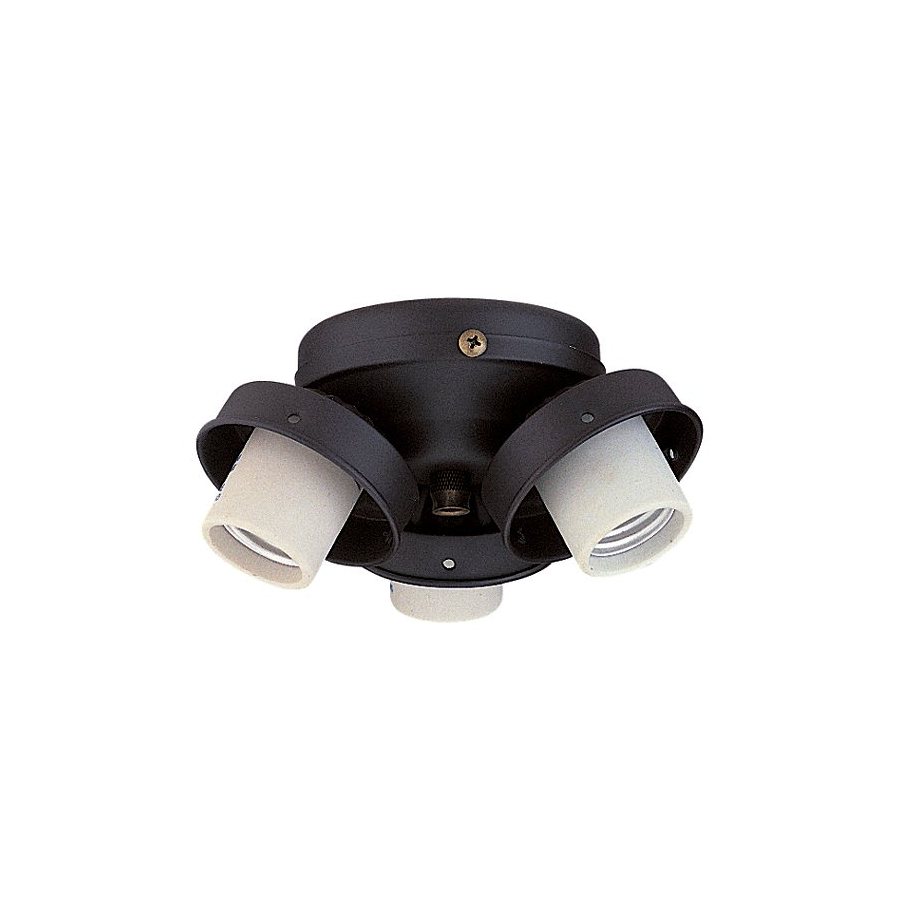 Nicor Lighting 3-Light Wrought Iron Ceiling Fan Light Kit at Lowes.com