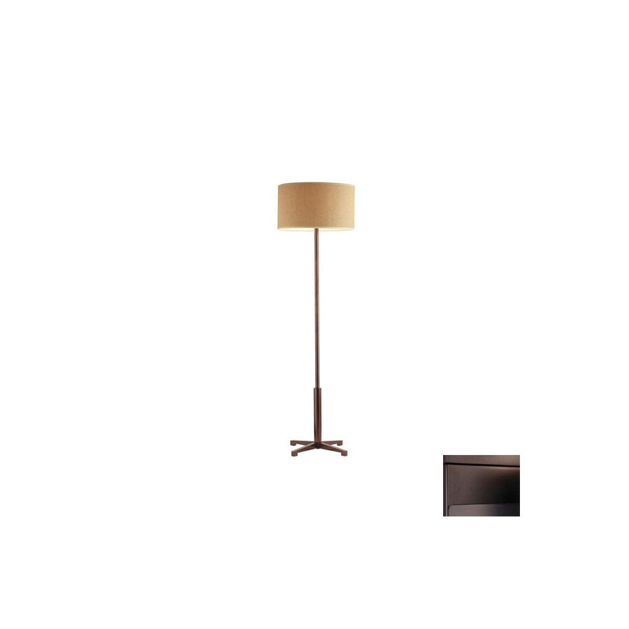 Philips Forecast 63-in 2-Light Merlot Bronze Floor Lamp with Natural ...