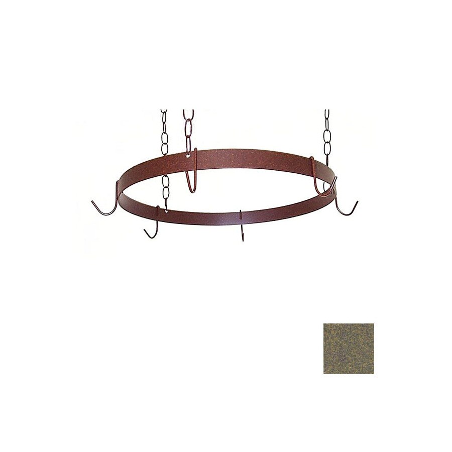 Grace Collection 20-in x 20-in Antique Bronze Round Pot Rack at Lowes.com