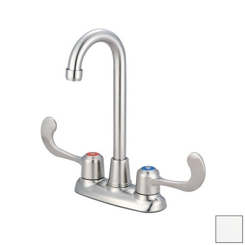 Pioneer Industries Legacy Brushed Nickel 2-Handle Deck Mount High-Arc ...