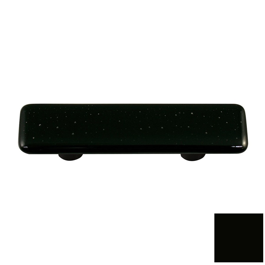 Hot Knobs 3-in Center-to-Center Black Solid Rectangular Cabinet Pull at ...