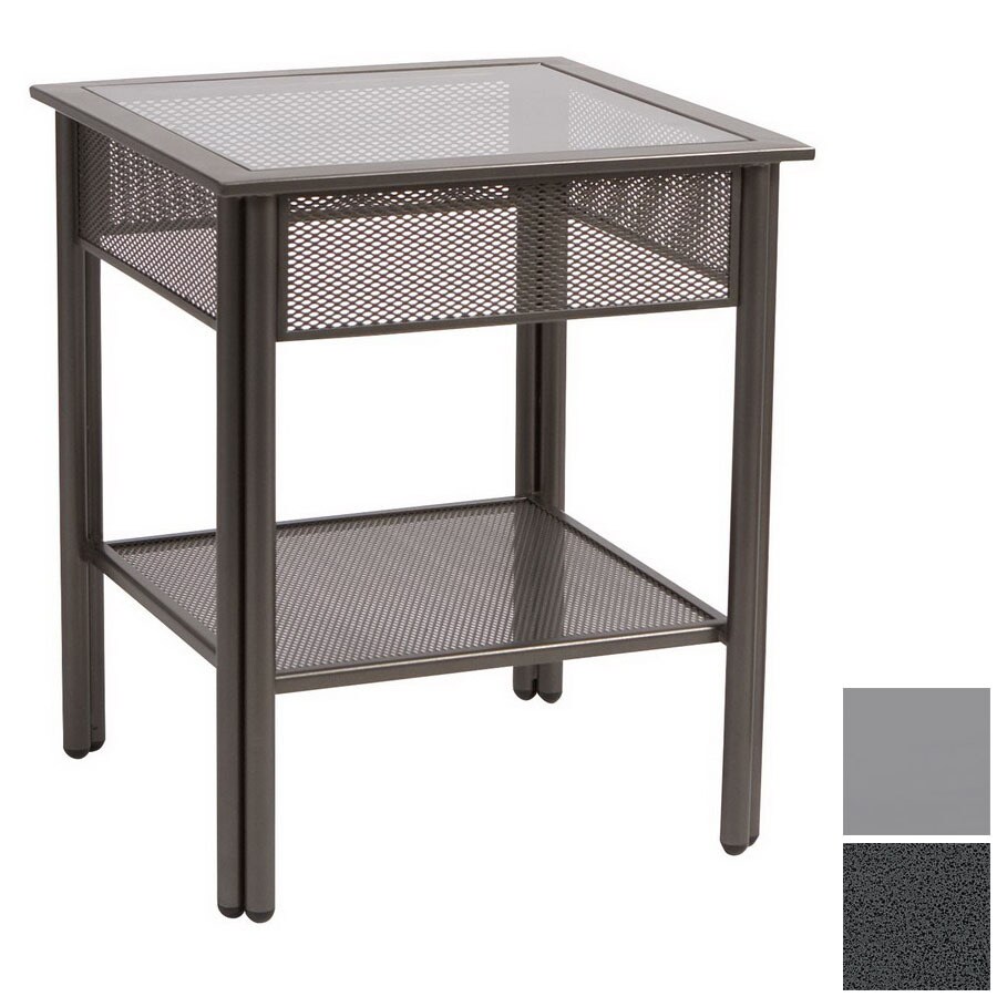 Cascadia Jax 20.8-in x 20.8-in Hammered Pewter Wrought Iron Square ...