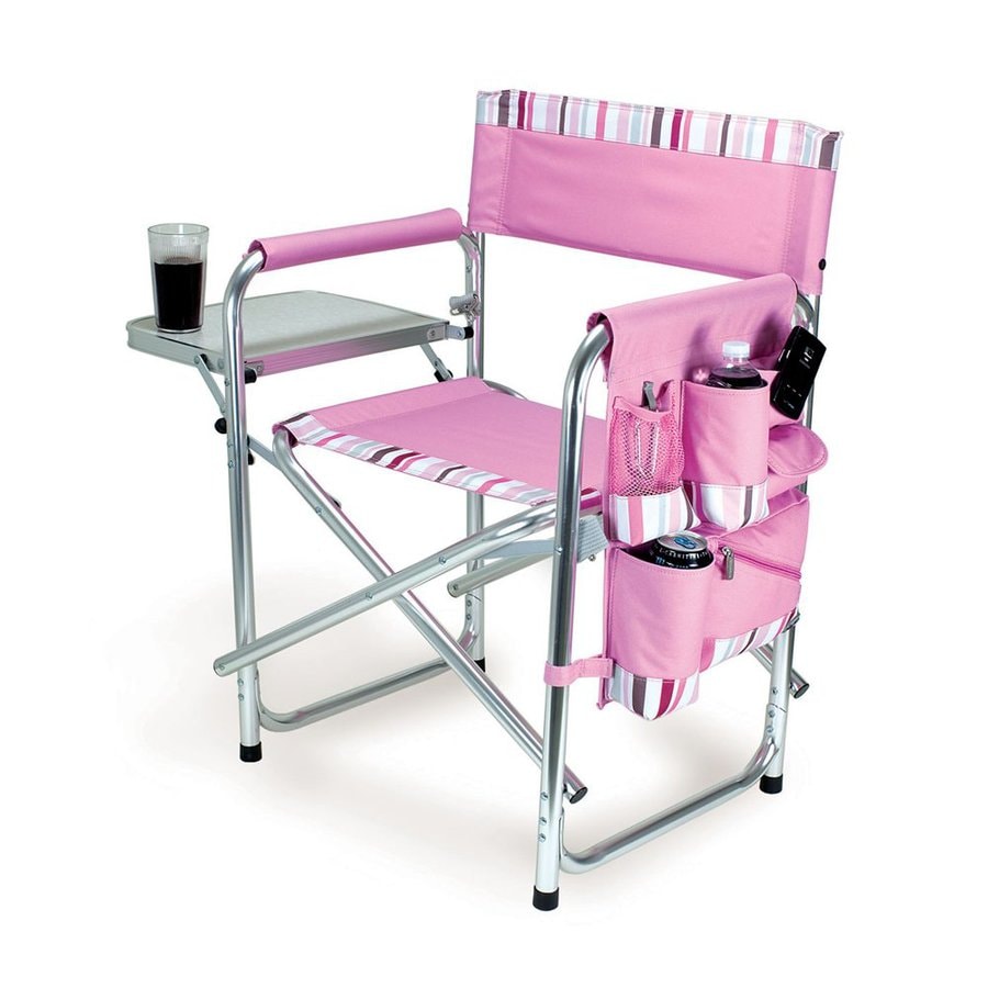 Picnic Time Pink Aluminum Folding Camping Chair at Lowes.com